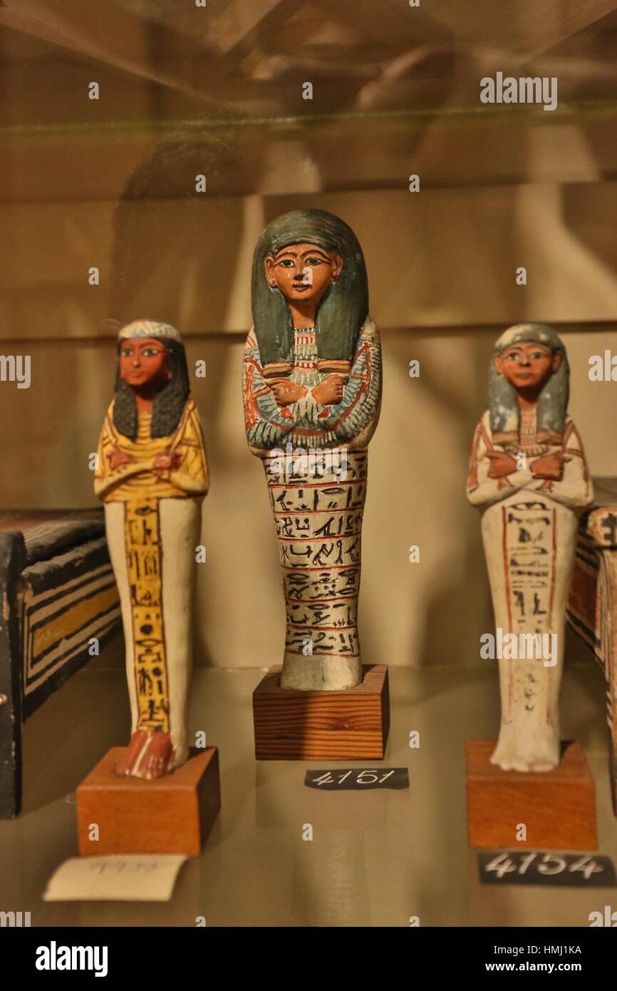 Ägypten, Kairo, Ägyptisches Museum, aus dem Grab des Sennedjem, Deir el ...