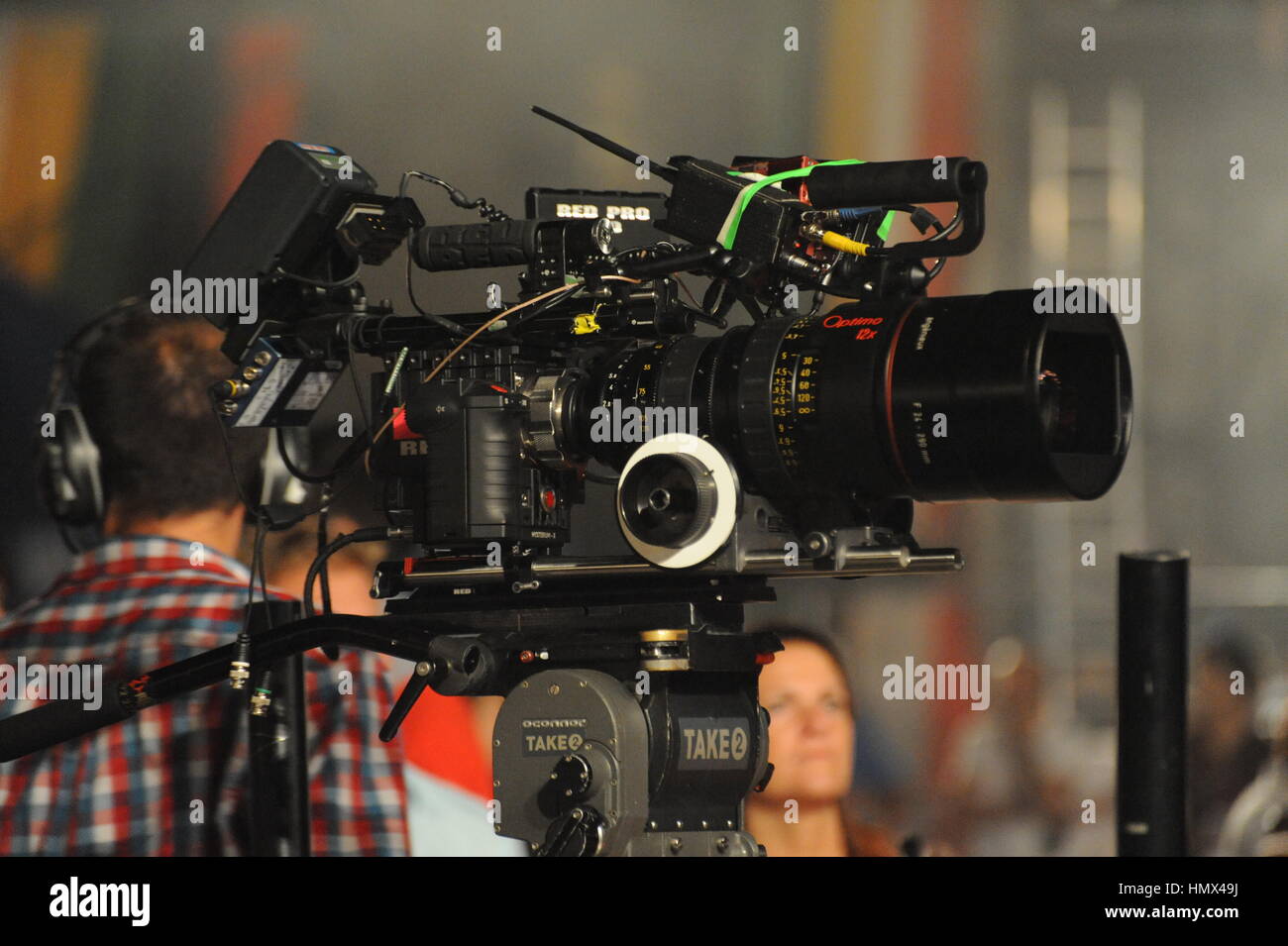 Digitale Filmkamera am Film-set Stockfotografie - Alamy