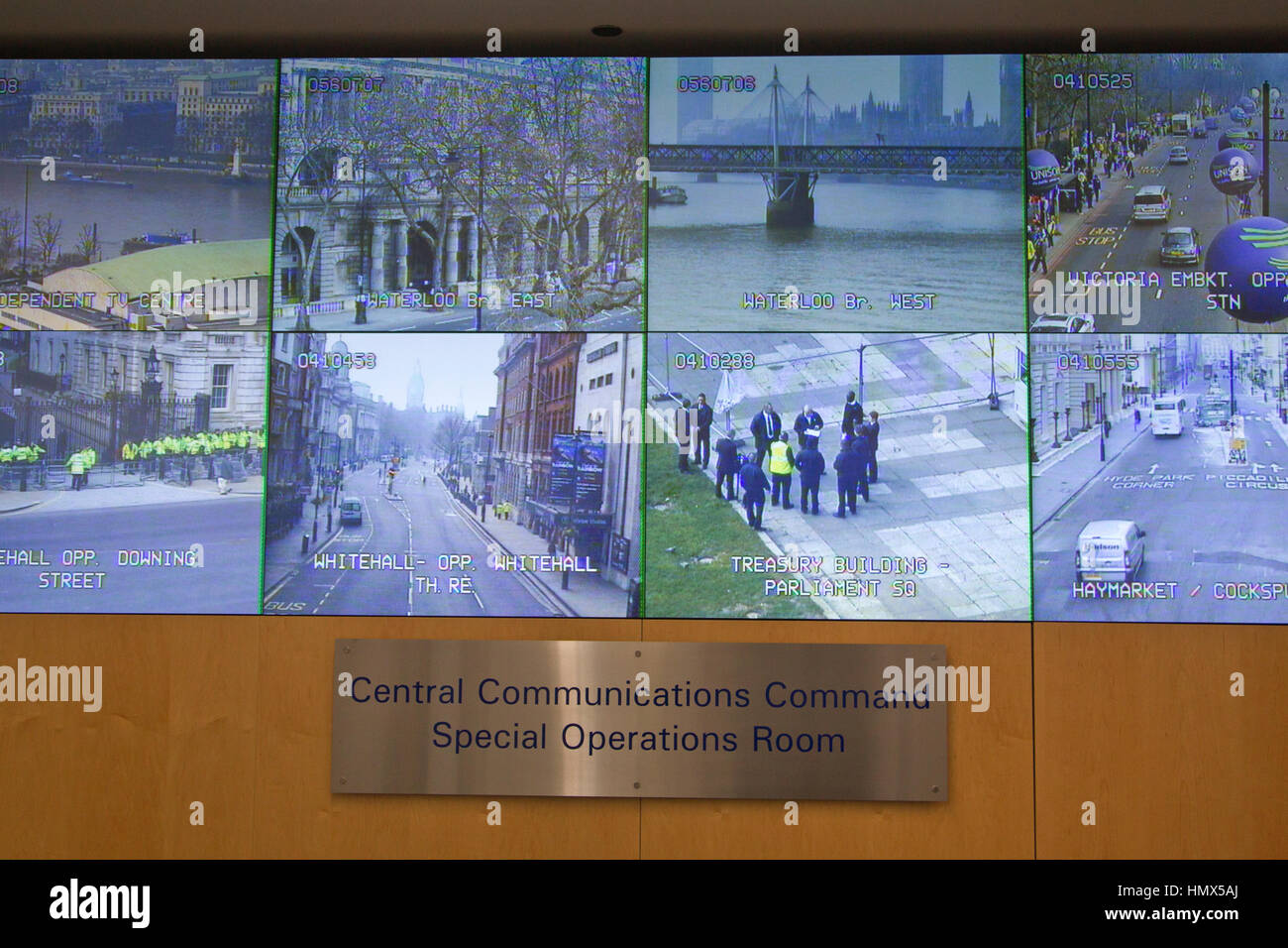 Metropolitan Police zentrale Kommunikations Command Center, operative ...