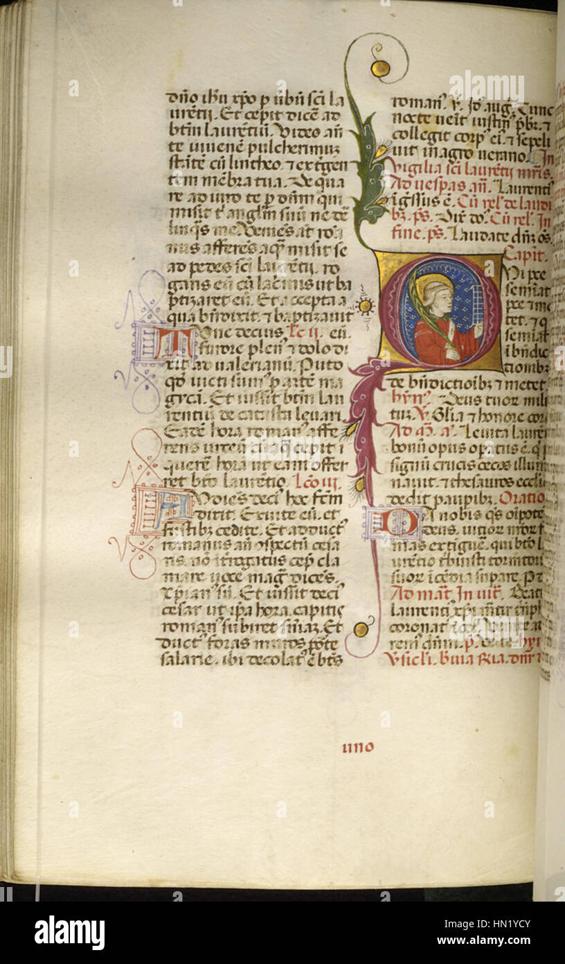 Das „Blatt aus dem Breviarium“ des Meisters der Vitae Imperatorum zeigt eine komplizierte ...