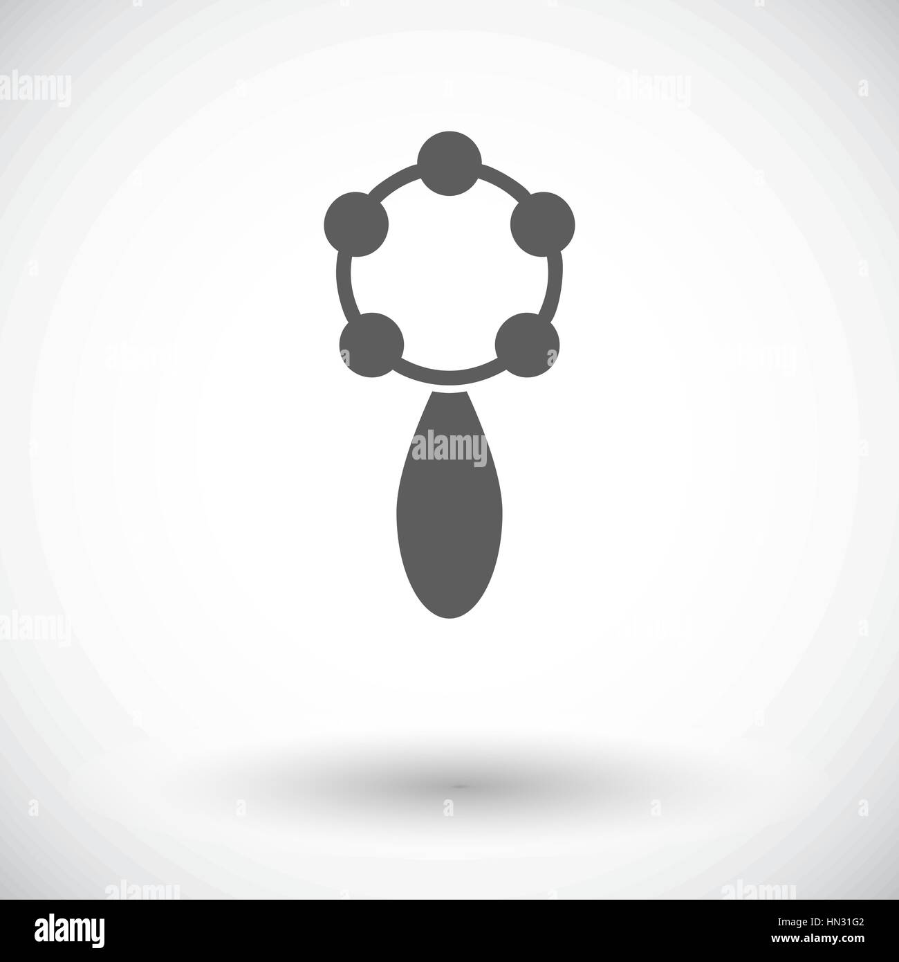 Rassel-Symbol. Flache Vektor im Zusammenhang mit Icon-Set für Web und ...