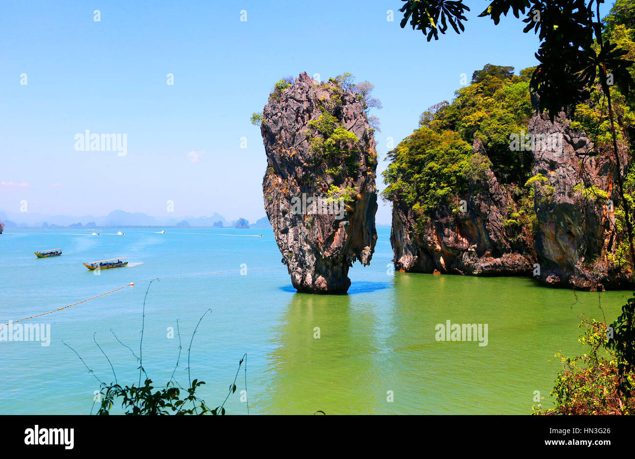 Ko Tapu, James Bond Insel, Bucht von Phang Nga, Thailand, Asien ...