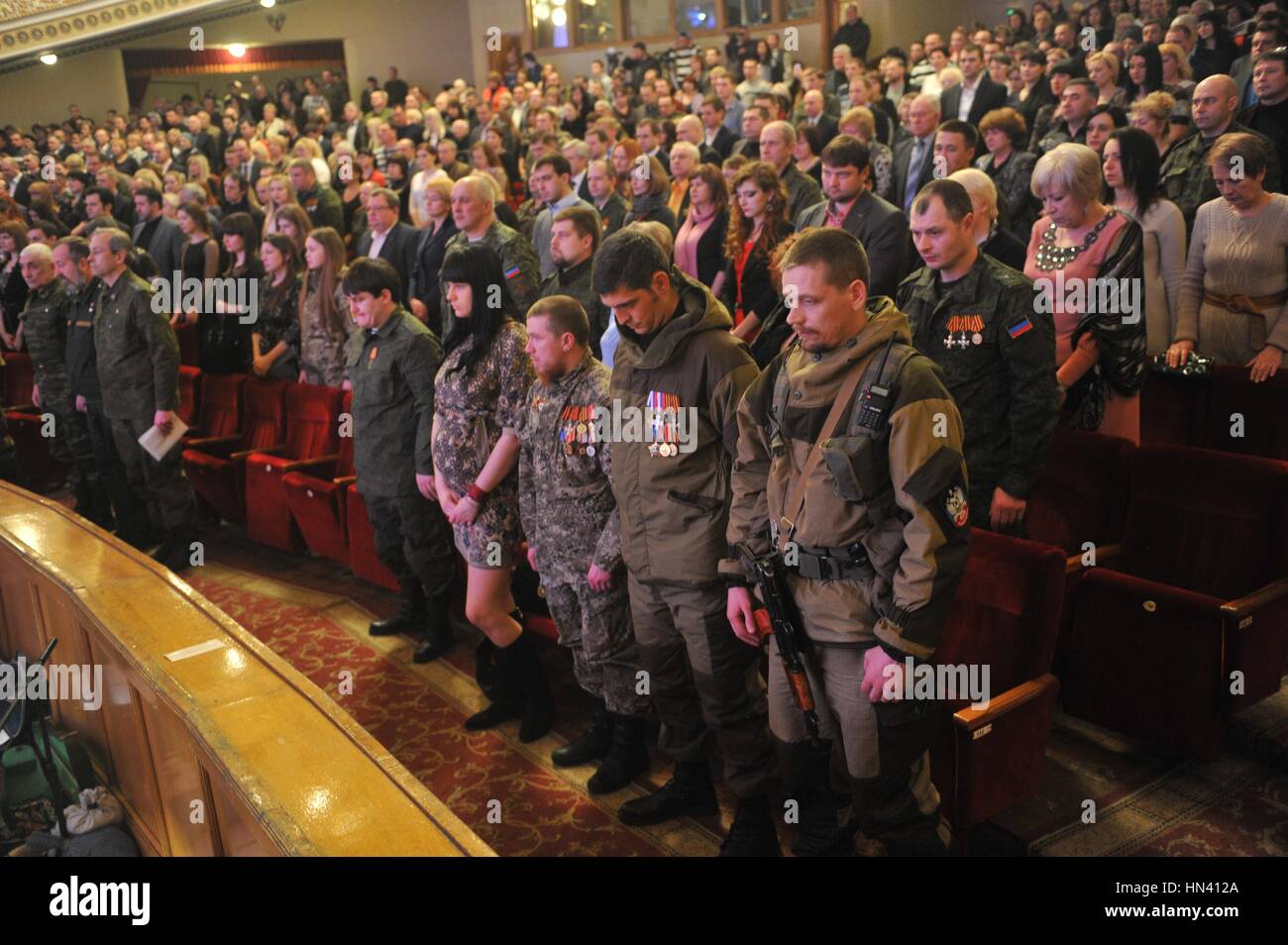 Ein Archivfoto der Kommandeur des Bataillons in der selbsternannten ...