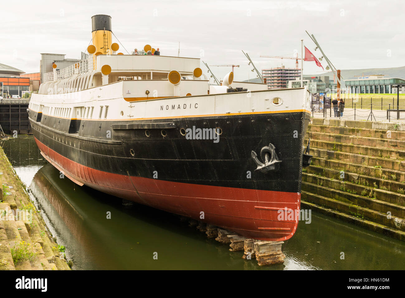SS Nomadic wurde in Belfast im Jahr 1911 erbaut und war ein White Star ...