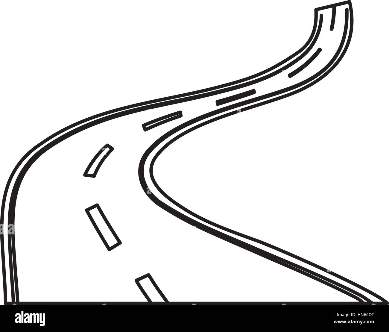 Autobahn Straße Straße Symbol Vektor Illustration Grafik-design Stock ...