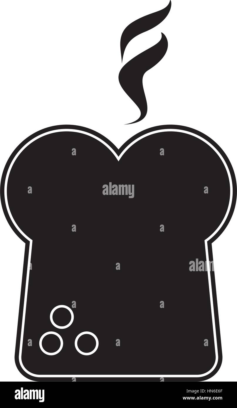 frisches Brot Slice-Symbol Piktogramm Stock-Vektorgrafik - Alamy