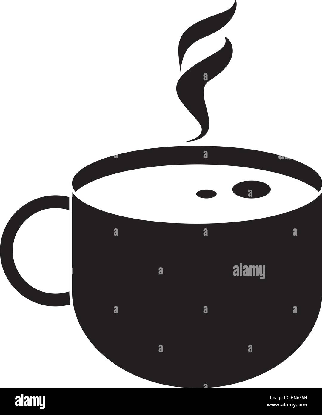 Kaffee Tasse trinken Frühstück Piktogramm Stock-Vektorgrafik - Alamy