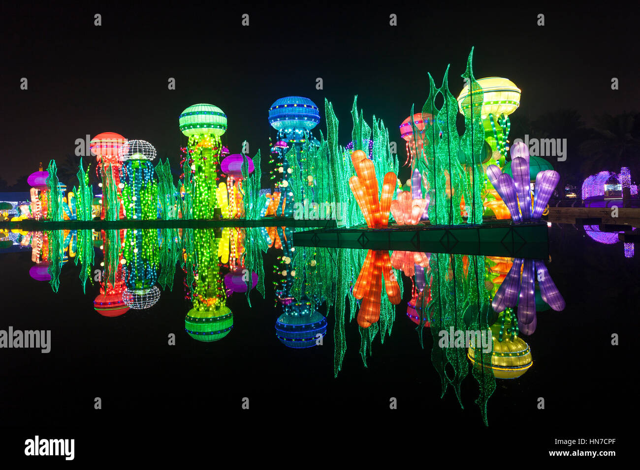 DUBAI, Vereinigte Arabische Emirate - 6. Dezember 2016: Schöne ...