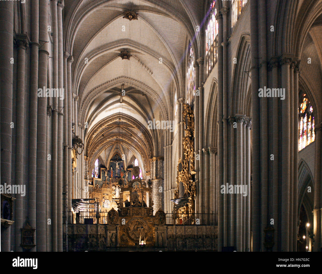 Main altar cathedral toledo spain -Fotos und -Bildmaterial in hoher ...