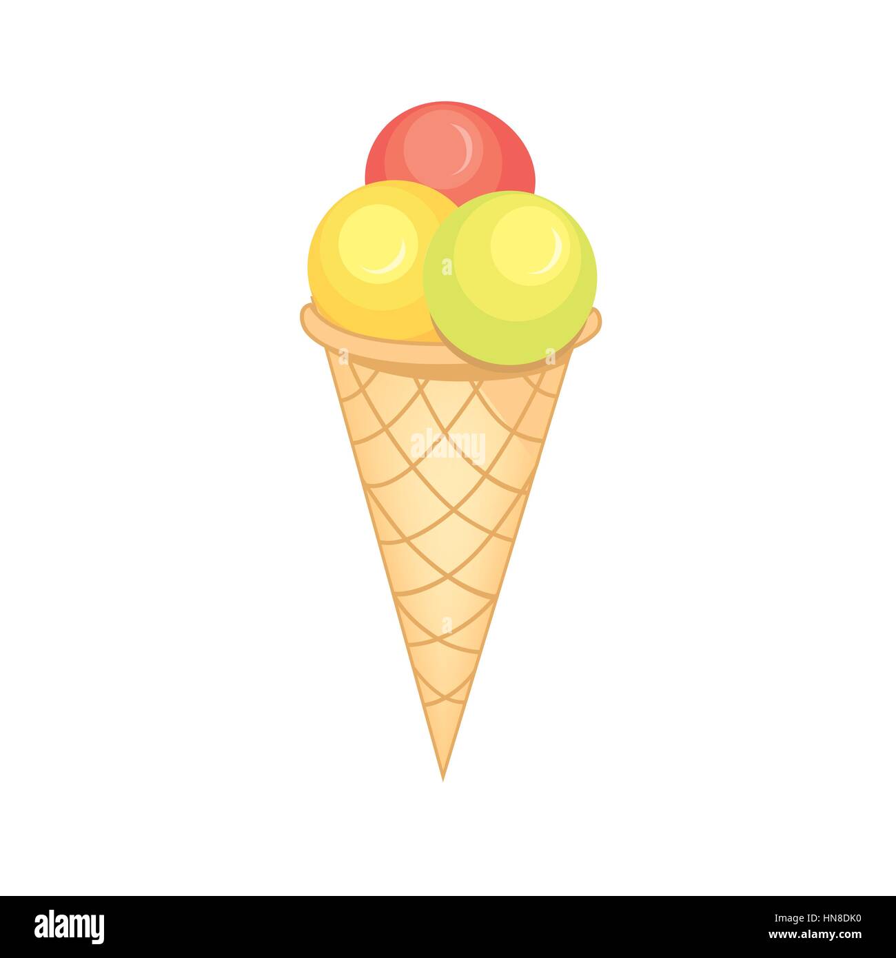 Eis isoliert. Vector Illustration Stock-Vektorgrafik - Alamy