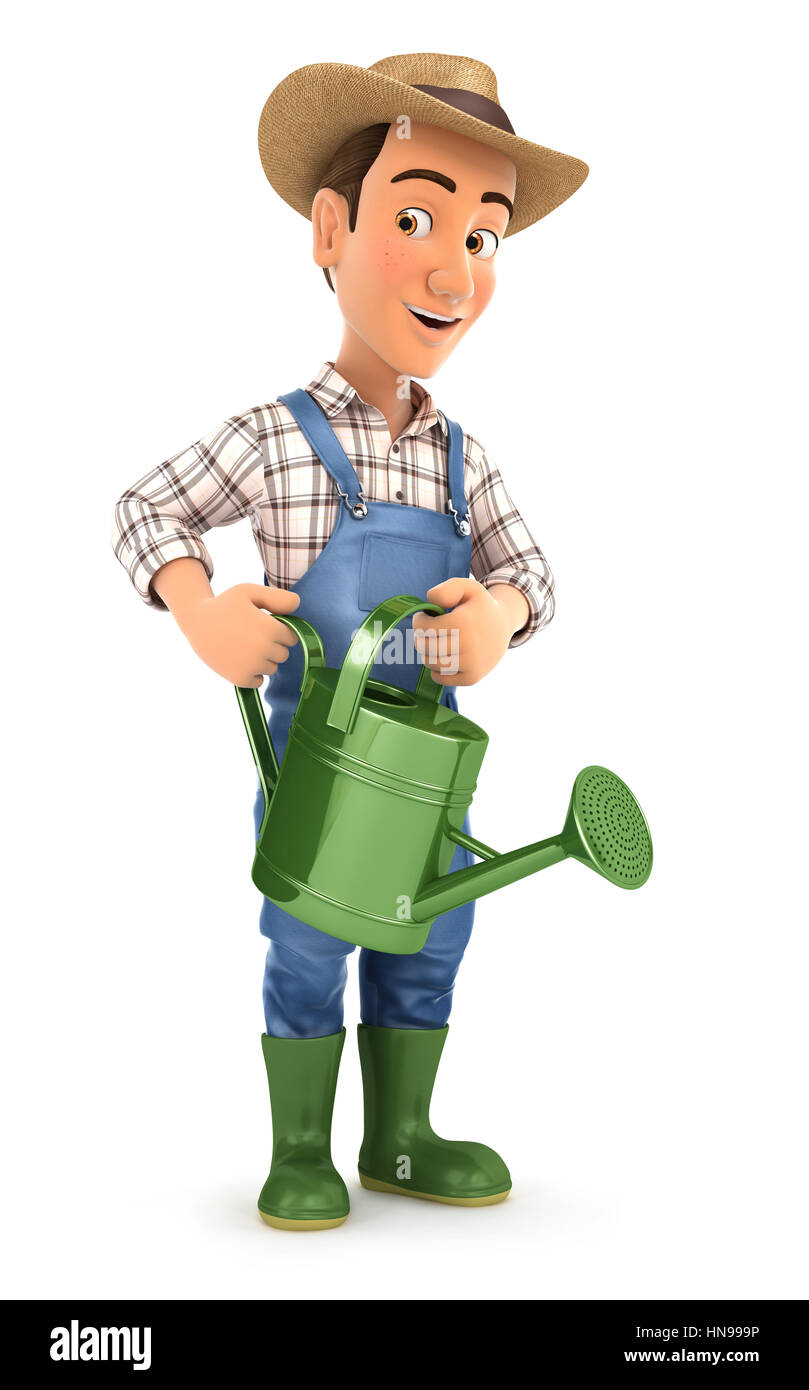 Cartoon gardener Ausgeschnittene Stockfotos und -bilder - Alamy