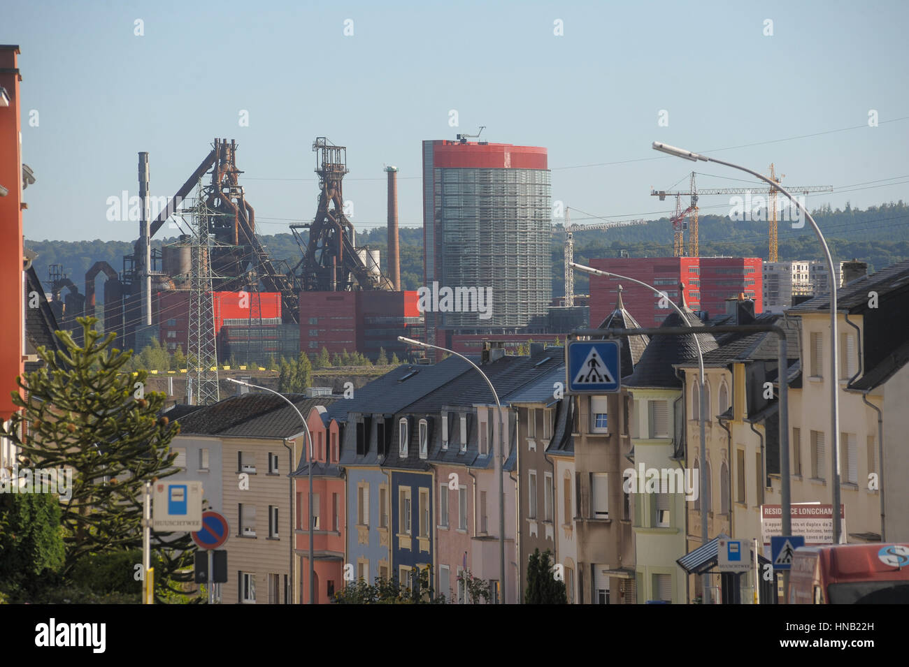 Esch-Sur-Alzette, Belval, Luxemburg Blick auf das neue Projekt Stadt ...