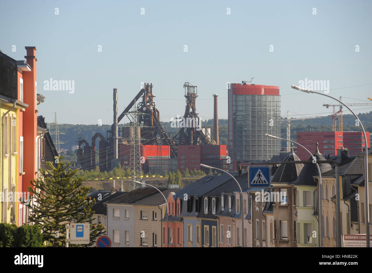 Esch-Sur-Alzette, Belval, Luxemburg Blick auf das neue Projekt Stadt ...