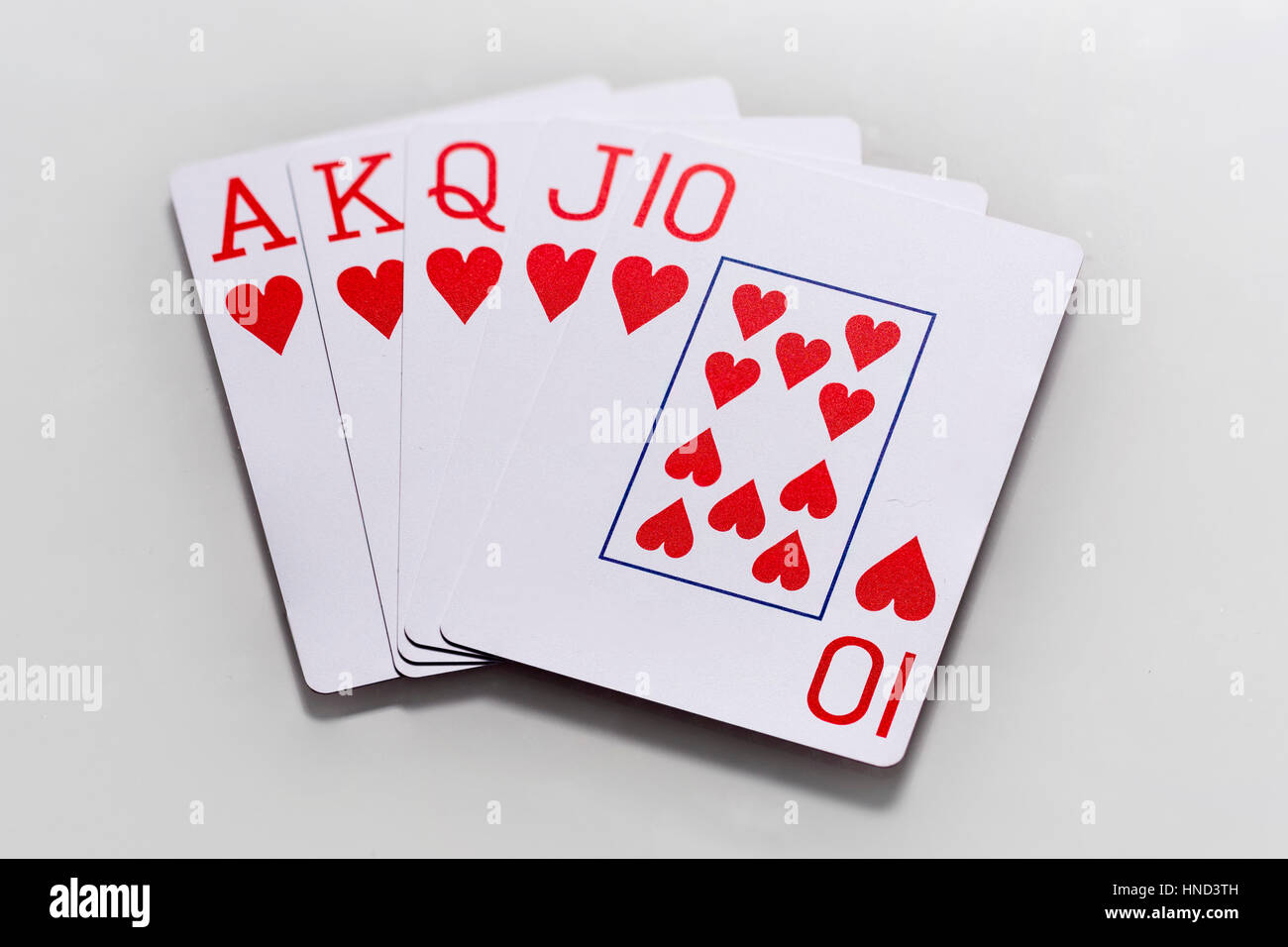 Poker hand royal flush karten -Fotos und -Bildmaterial in hoher ...