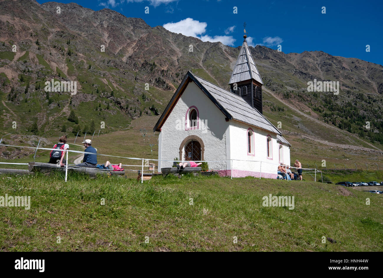 Kirche von Maso Corto (Kurzras), Val Senales (Schnalstal), Trentino ...