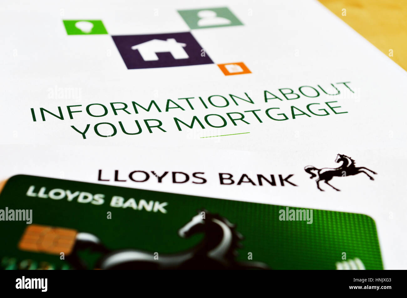 Dokumente zur Lloyds Bank Hypothek Stockfotografie - Alamy