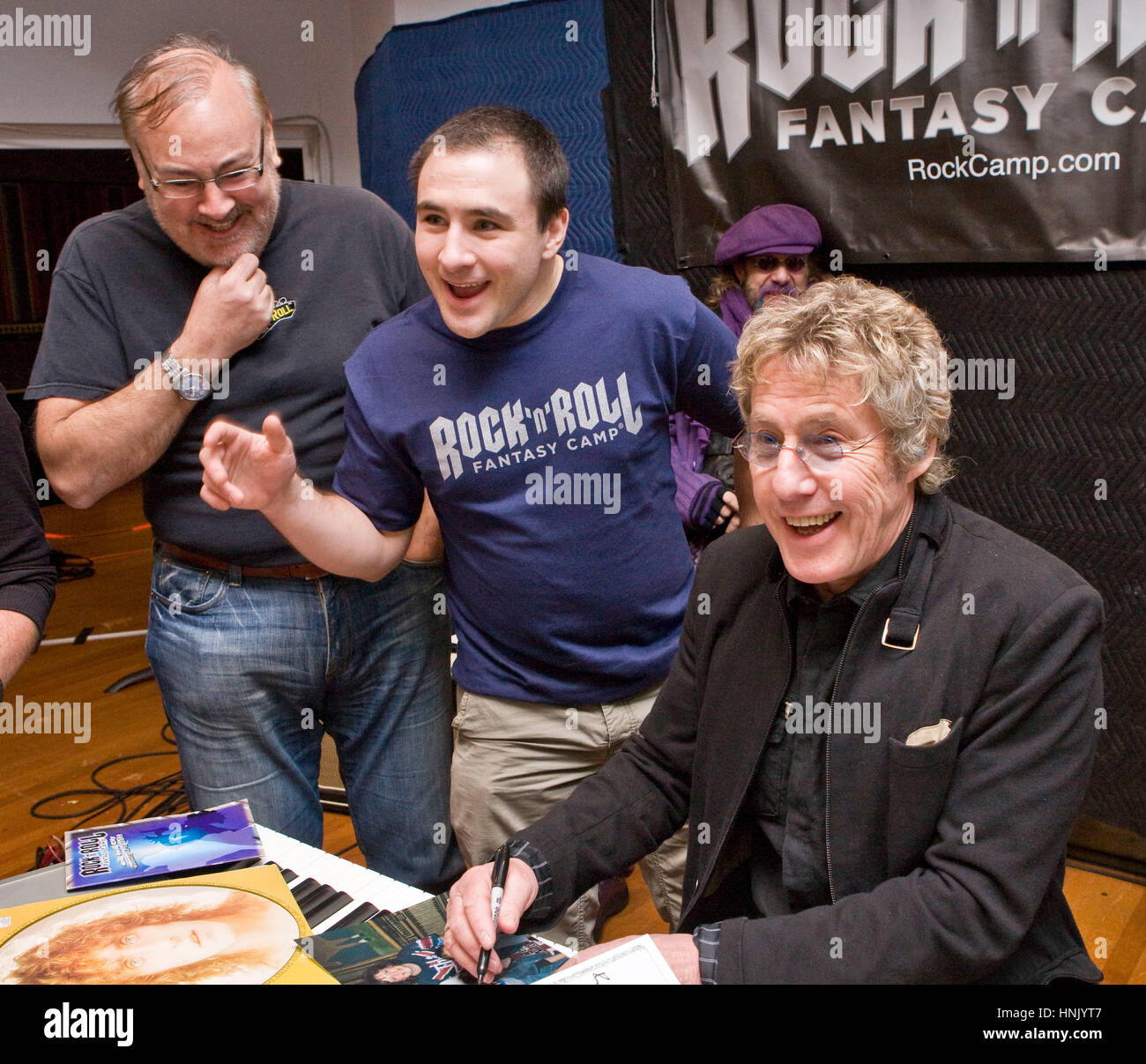Die Frontmann Roger Daltrey berät und Marmeladen mit Studenten im ...