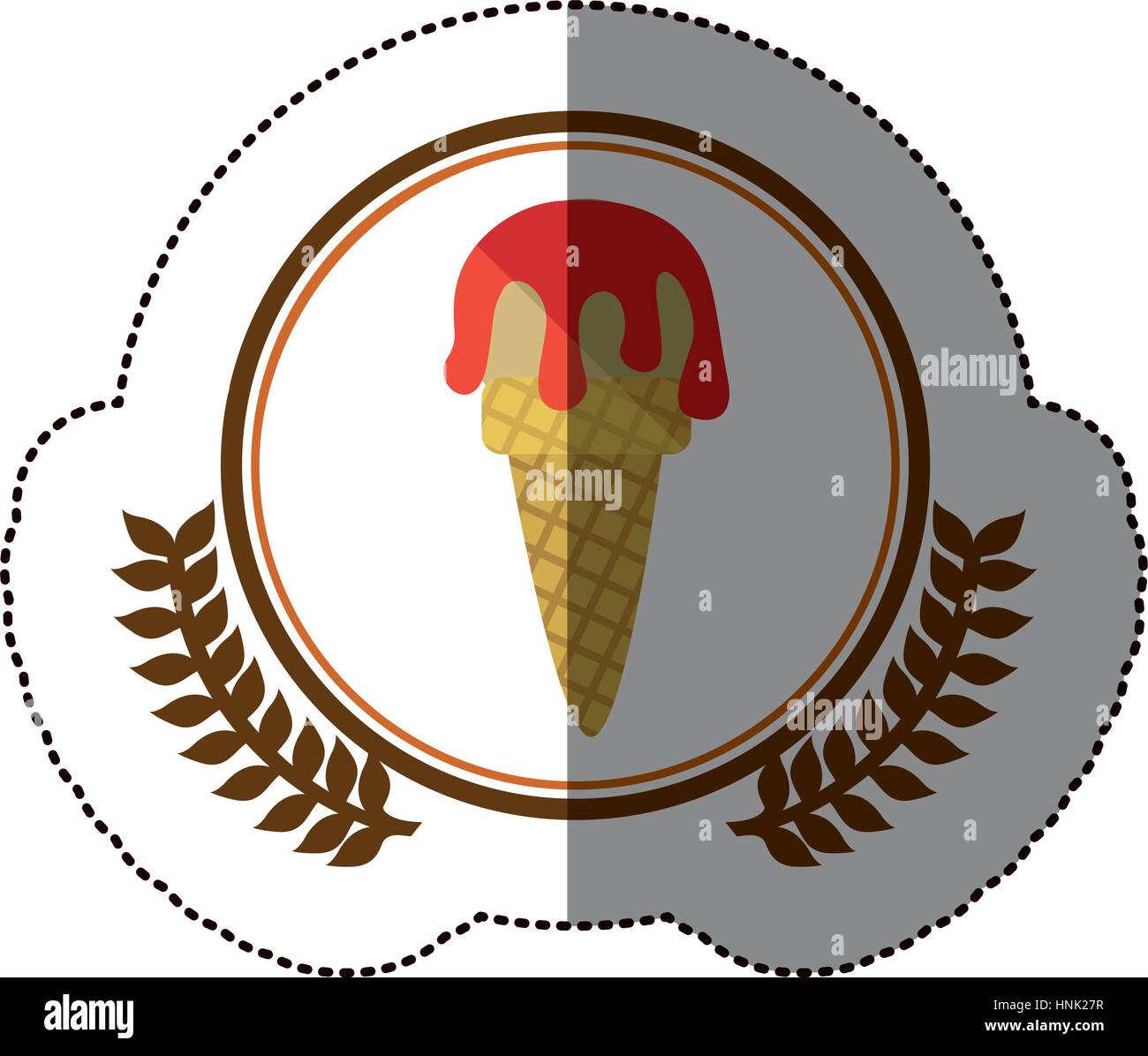 Symbolbild Symbol Eis, Vektor-illustration Stock-Vektorgrafik - Alamy