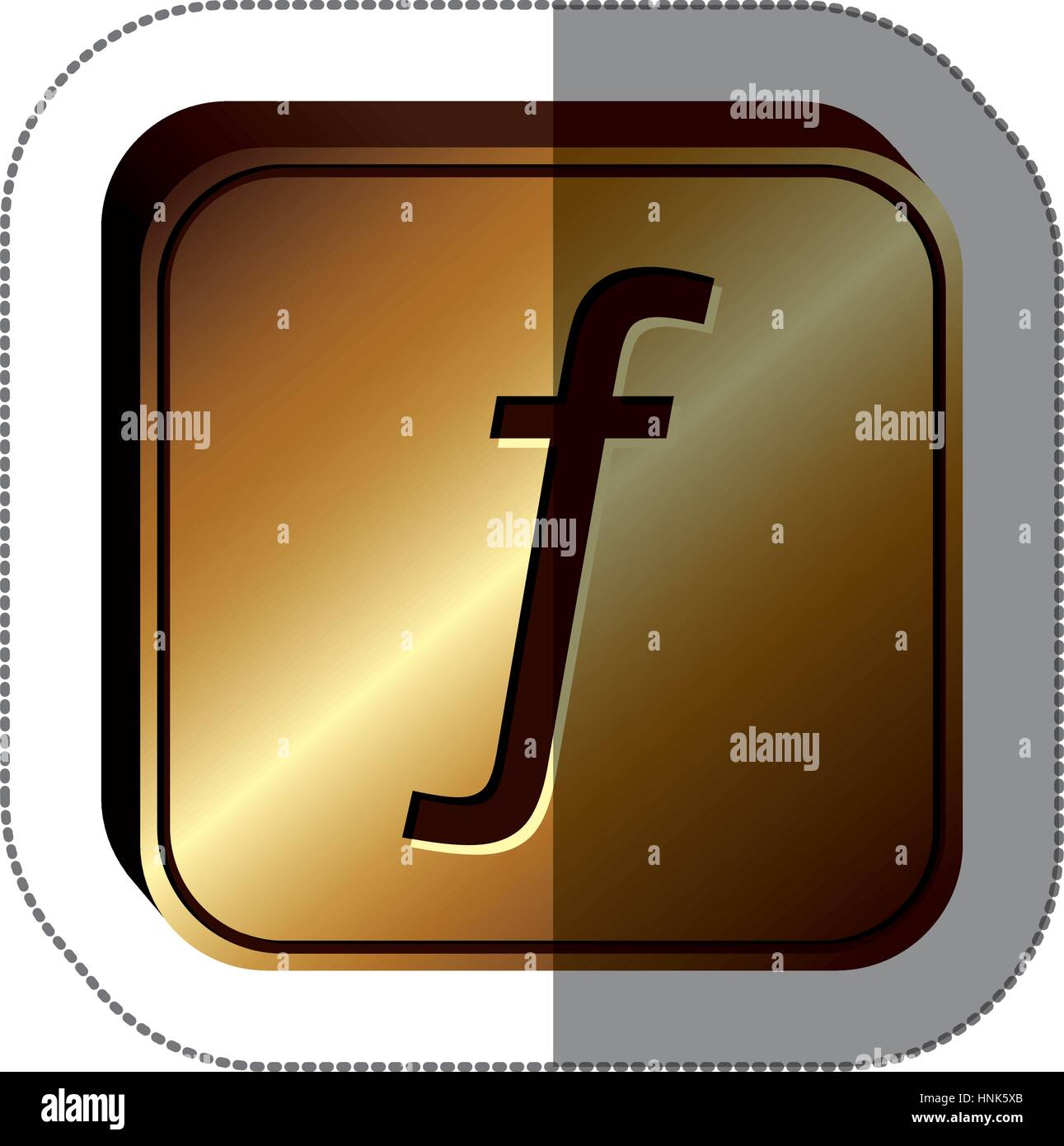 Gulden Währung Symbol Symbolbild, Vektor-illustration Stock ...