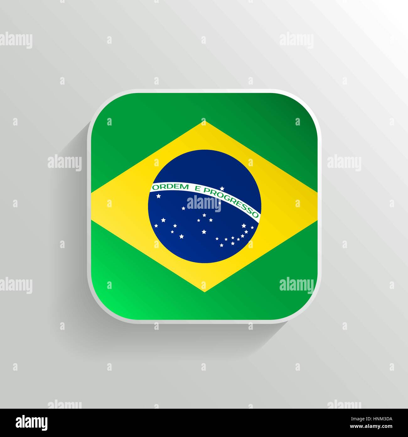 Brasilien Flaggensymbol Stock-Vektorgrafiken kaufen - Alamy