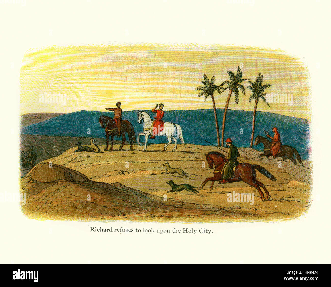 König Richard Löwenherz, die sich weigern, die Heilige Stadt betrachten ...