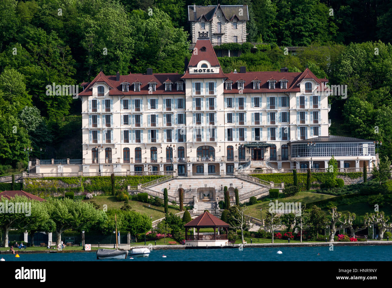 The Palace de Menthon, Lac d ' Annecy, Menthon St-Bernard, Frankreich ...