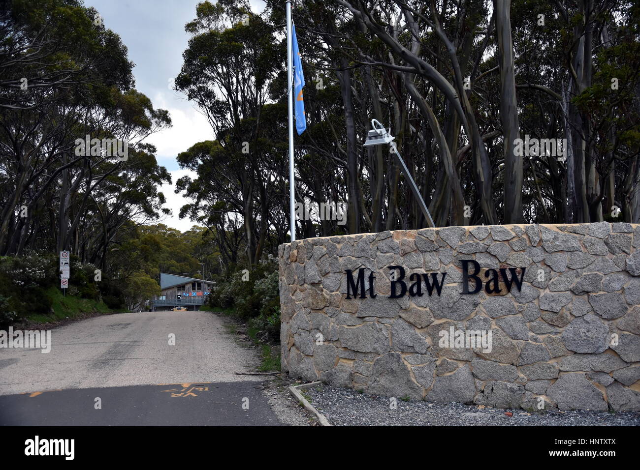 Mt Baw Baw, Australien - 4. Januar 2017. Eingang des Mt Baw Baw Alpine ...
