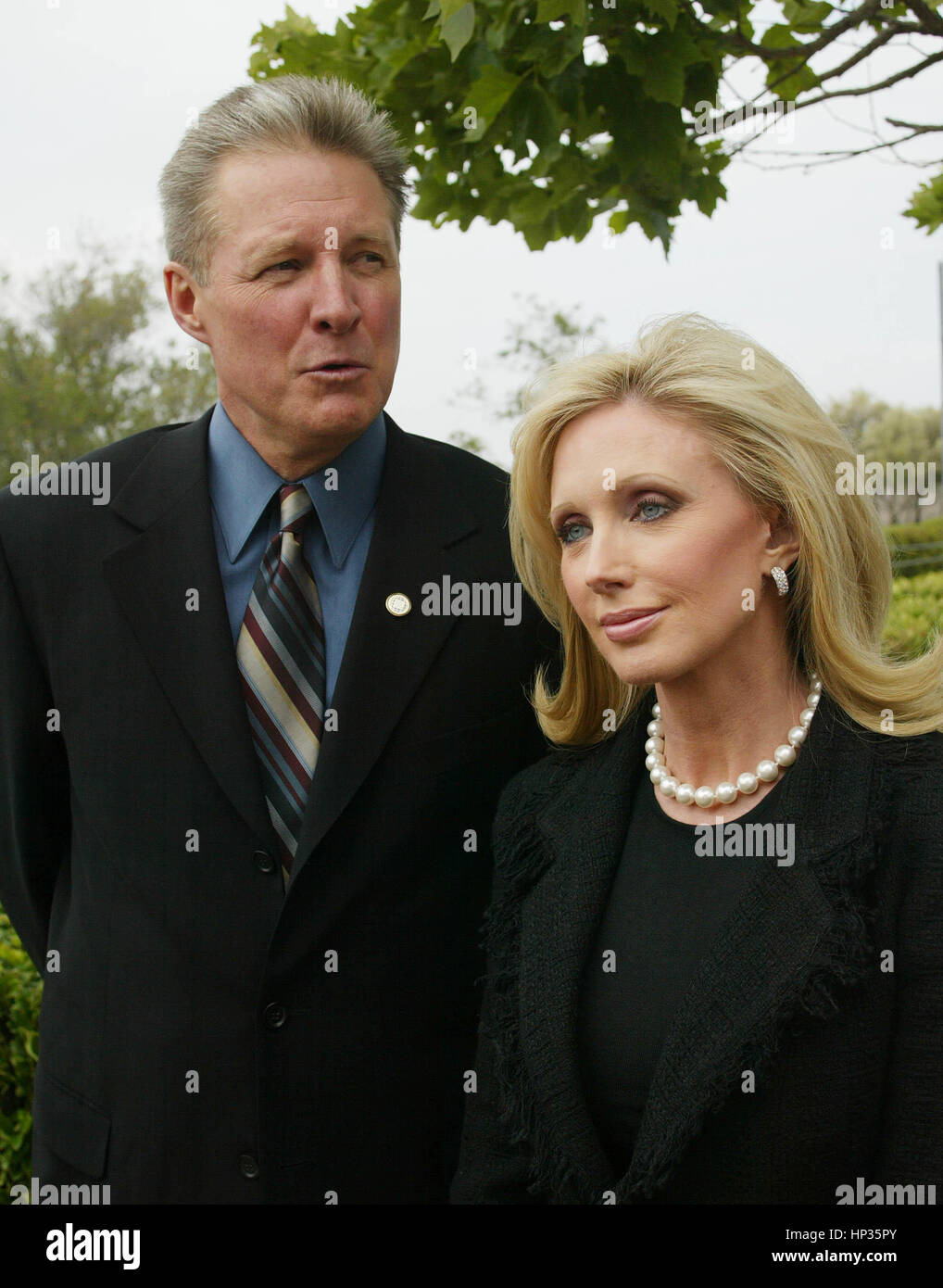 Bruce Boxleitner und Morgan Fairchild bei der Beerdigung für ehemalige ...