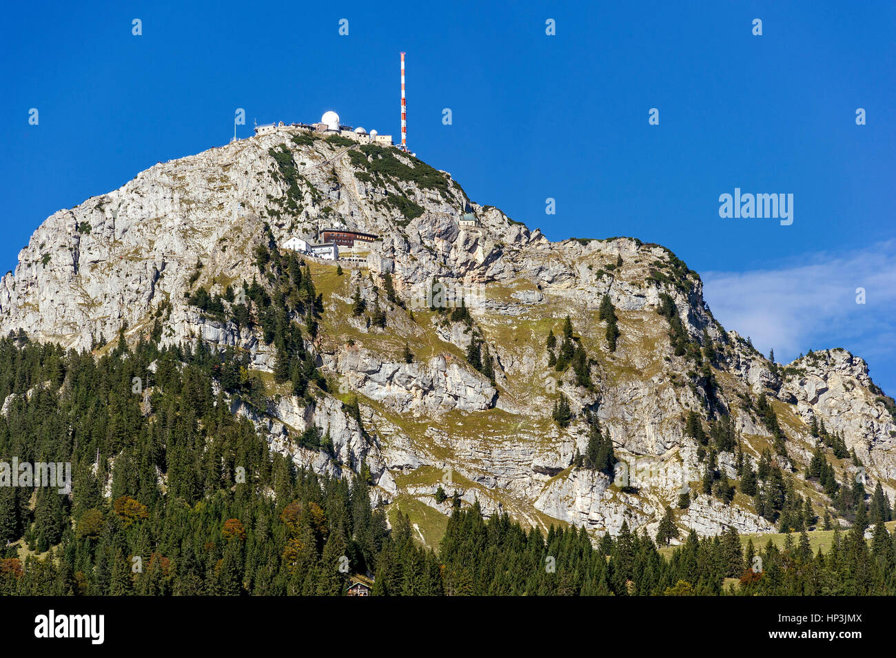 Wendelstein mit Wetterstation, Observatorium und Sender, Bergstation ...