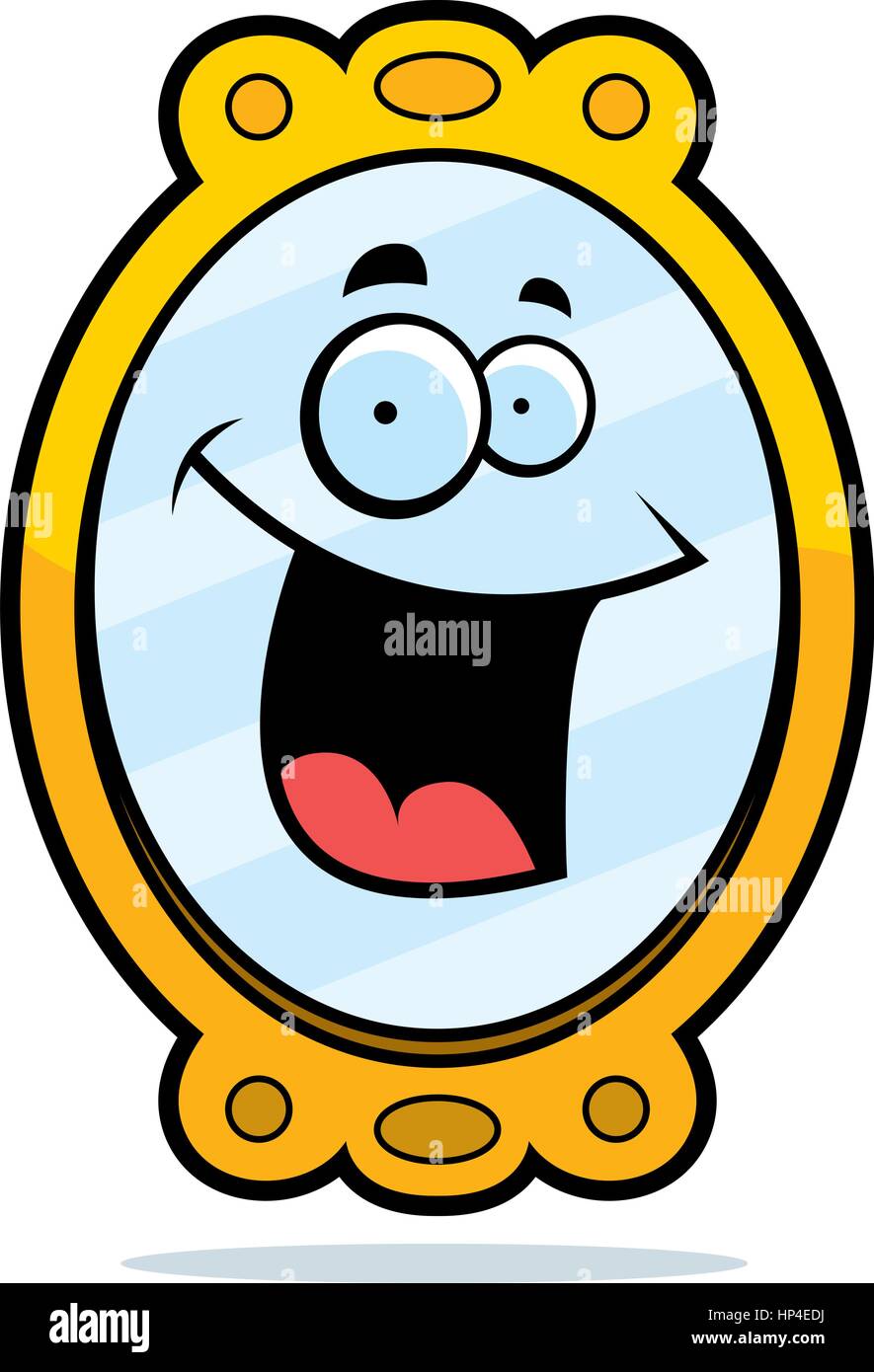 Spiegel cartoon Stock-Vektorgrafiken kaufen - Alamy
