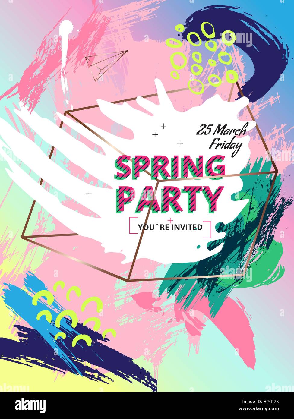 Poster die party Stock-Vektorgrafiken kaufen - Alamy