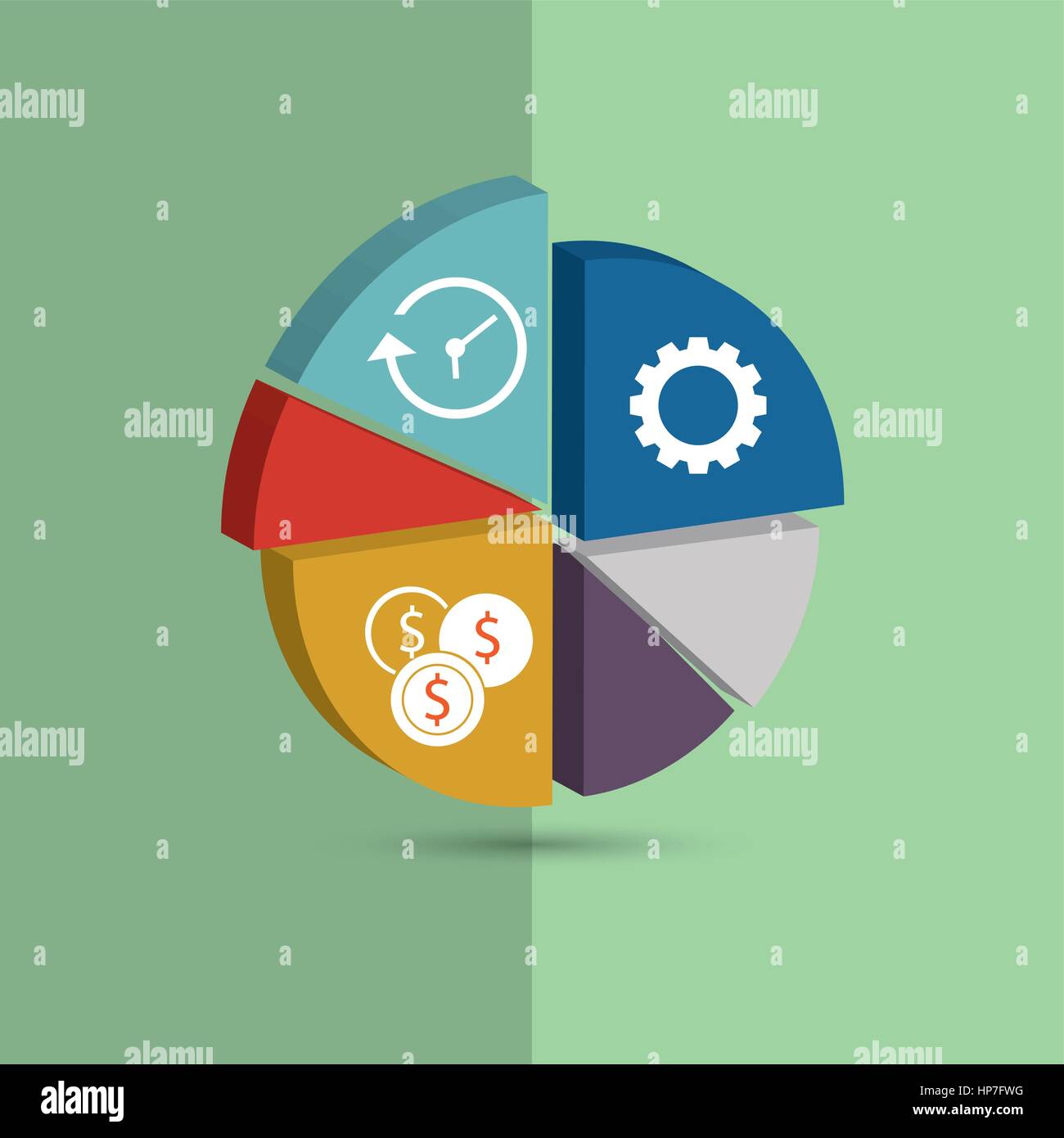 Infografik-Konzept mit Icon-Design, Vektor-Bild 10-Eps-Grafik Stock ...
