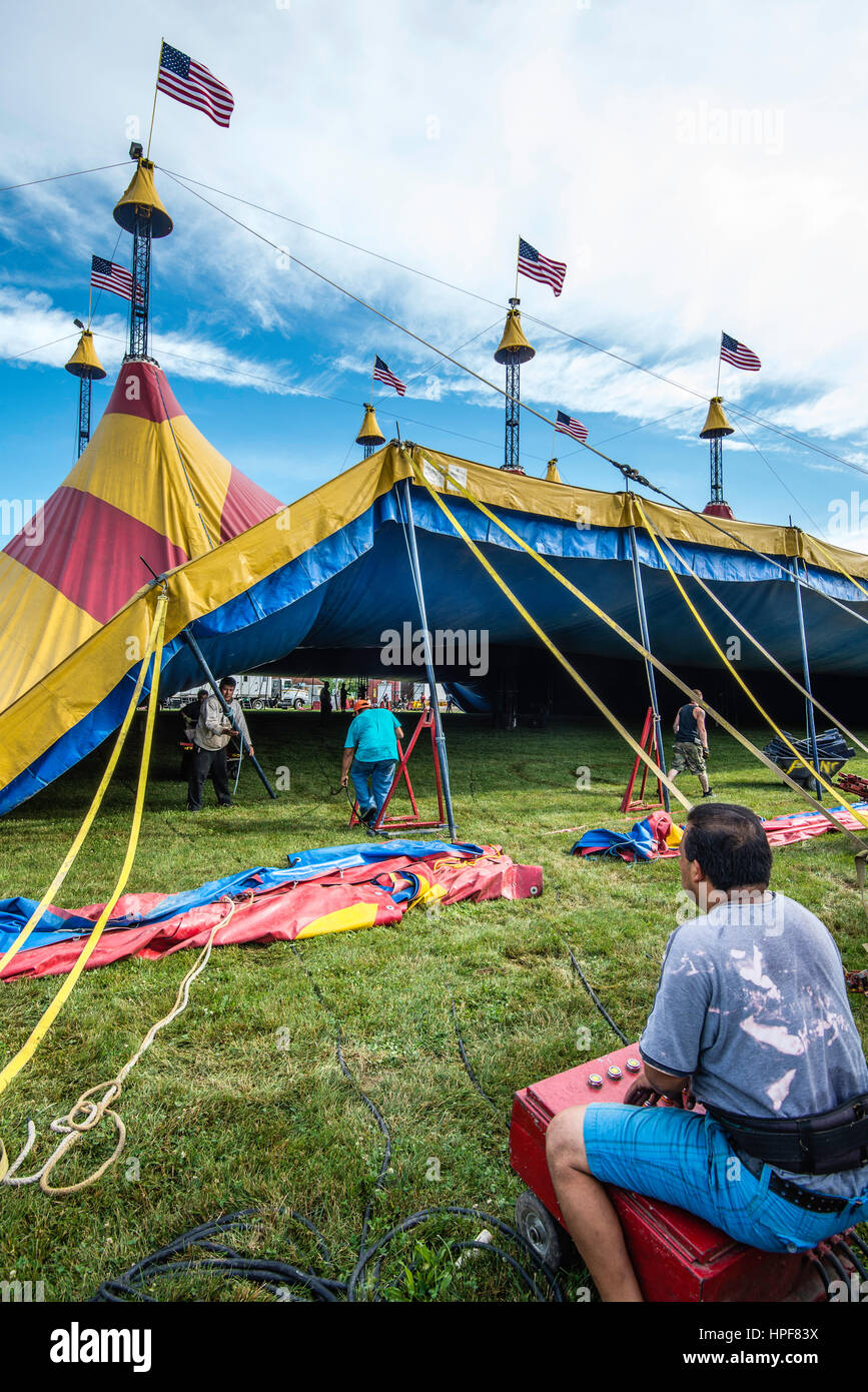 Cole Brothers Circus. Letzte Saison vor dem schließen Stockfotografie ...