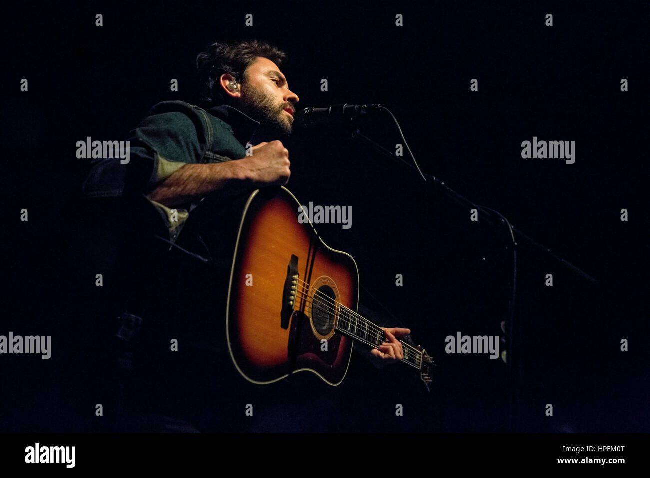 Madison, Wisconsin, USA. 21. Februar 2017. JONATHAN RUSSELL des Kopfes ...