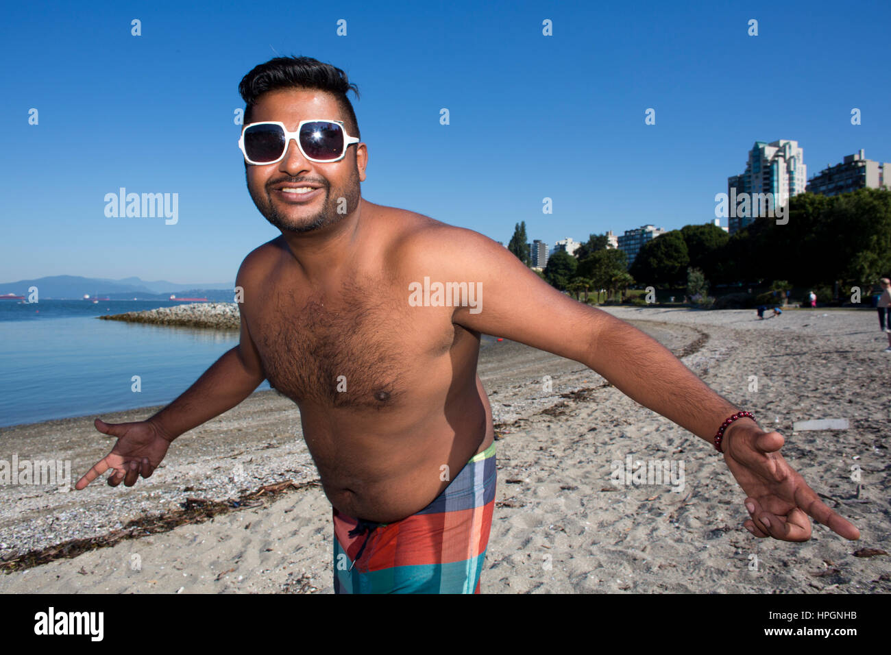 Boccia am Strand von Vancouver Stockfotografie - Alamy