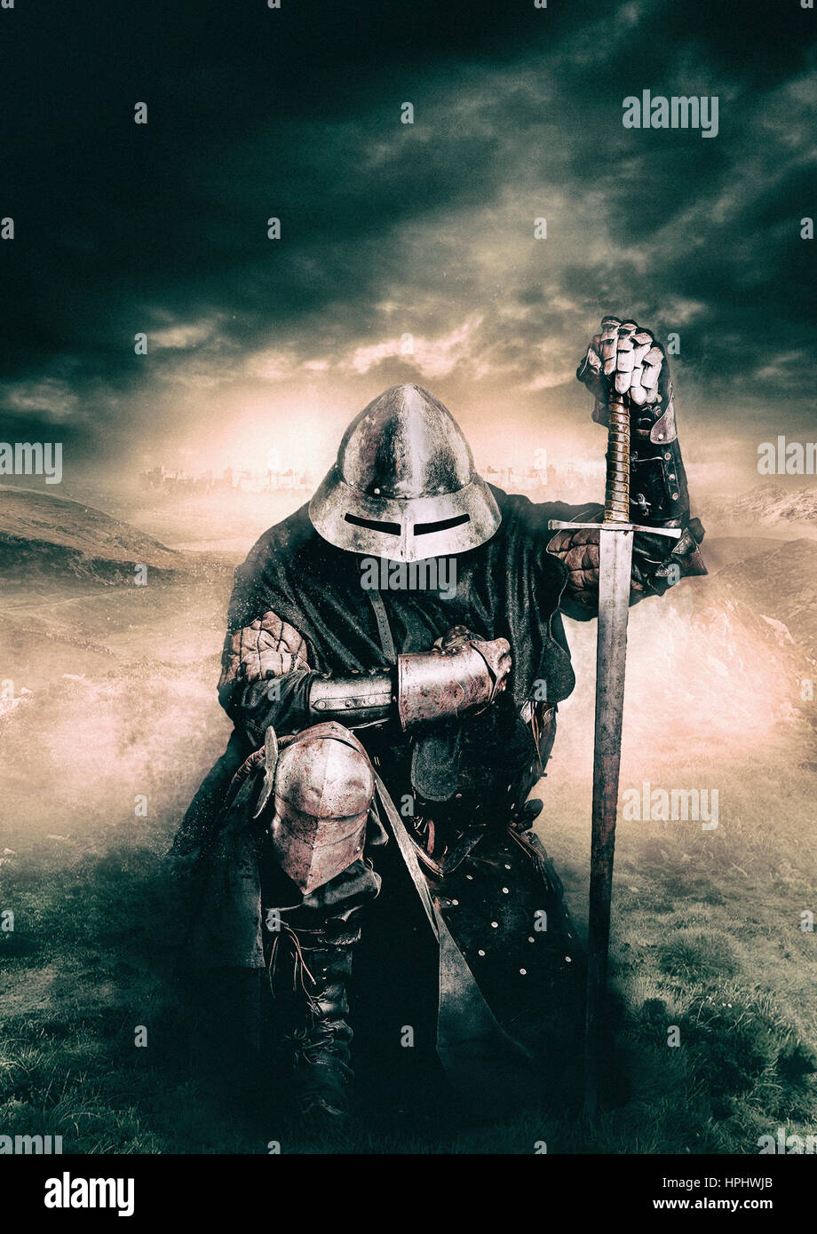 Knight Kneeling Stockfotos und -bilder Kaufen - Alamy