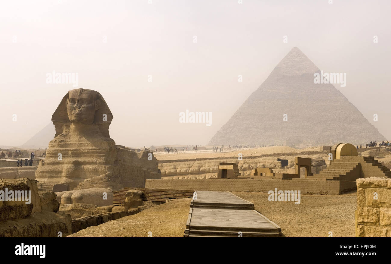 Grosse Pyramide Und Sphinx von Gizeh, Aegypten - Pyramide von Gizeh ...