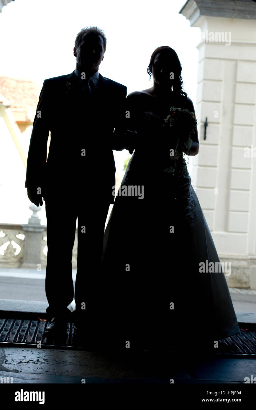 Model Release, Brautvater Und Fotoarbeit, Silhouette - Vater der Braut ...