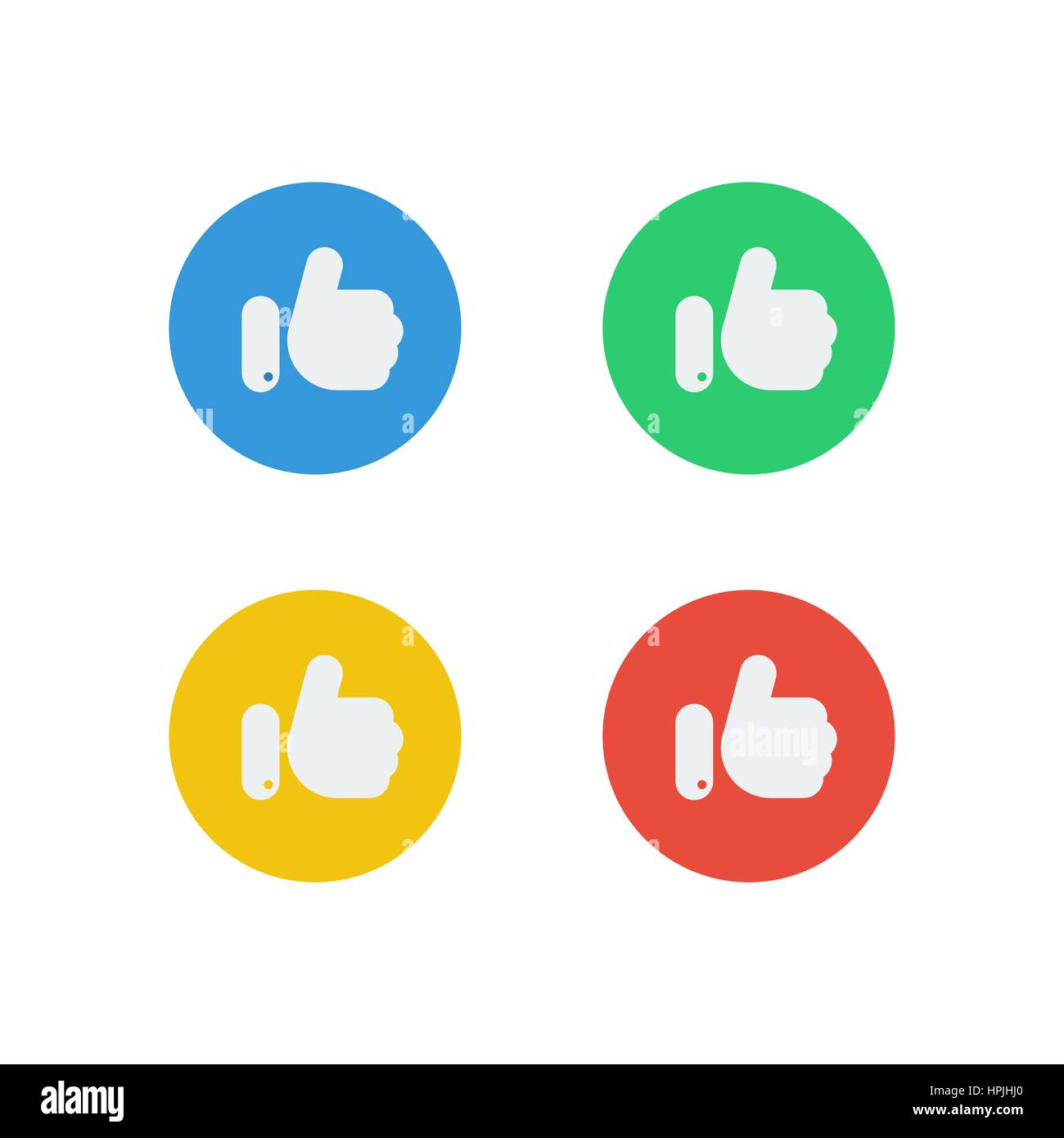Wie gut, Daumen einfach und flach-Symbol Stock-Vektorgrafik - Alamy