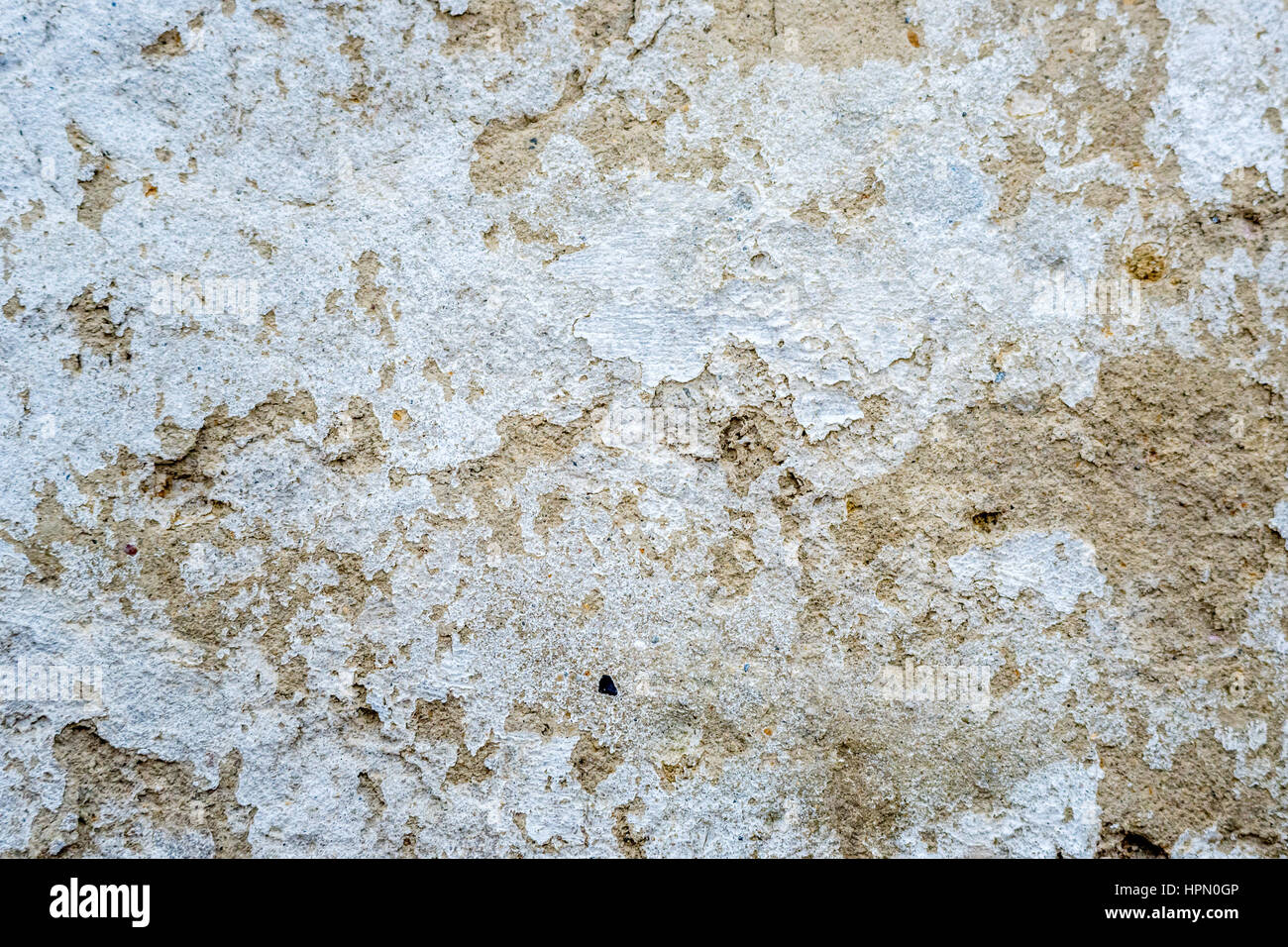 Textur des antiken Weissputz mit voller Risse und Kratzer ...