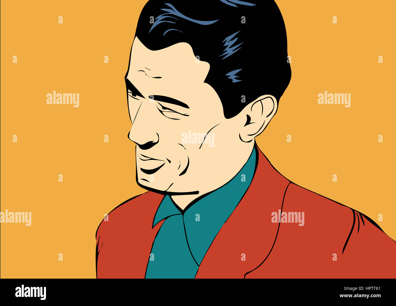 Retro comic style illustration man -Fotos und -Bildmaterial in hoher ...