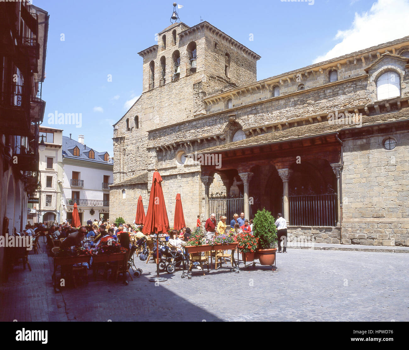 Plaza De La Catedral, Jaca, Provinz Huesca, Aragon, Königreich von ...