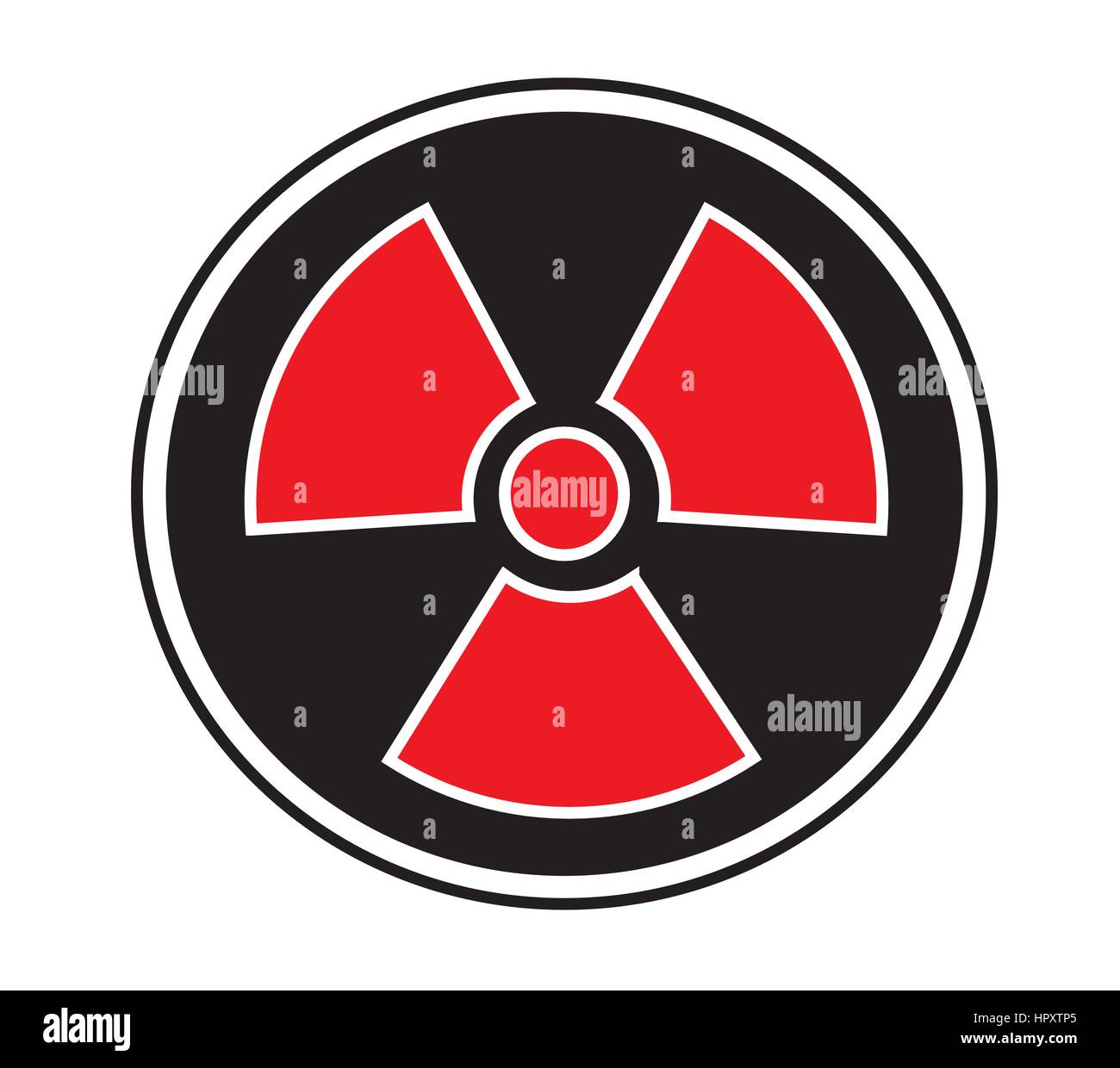 Strahlung Zeichen Symbol Vektor isolierten weißen Hintergrund Stock ...