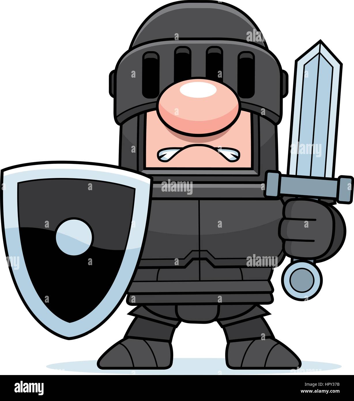 Knight in armor cartoon illustration -Fotos und -Bildmaterial in hoher ...