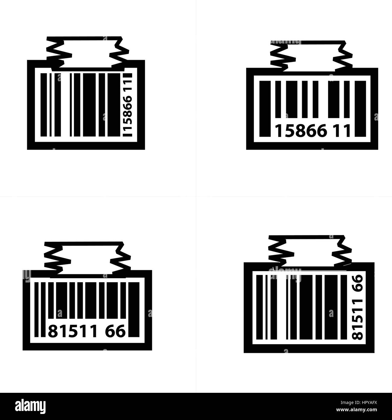 Barcode tag Stock-Vektorgrafiken kaufen - Alamy