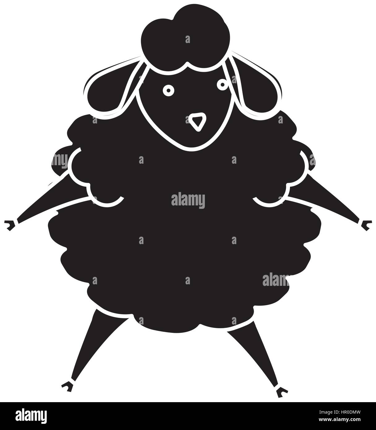 Schaf Cartoon Stockfotos und -bilder Kaufen - Alamy