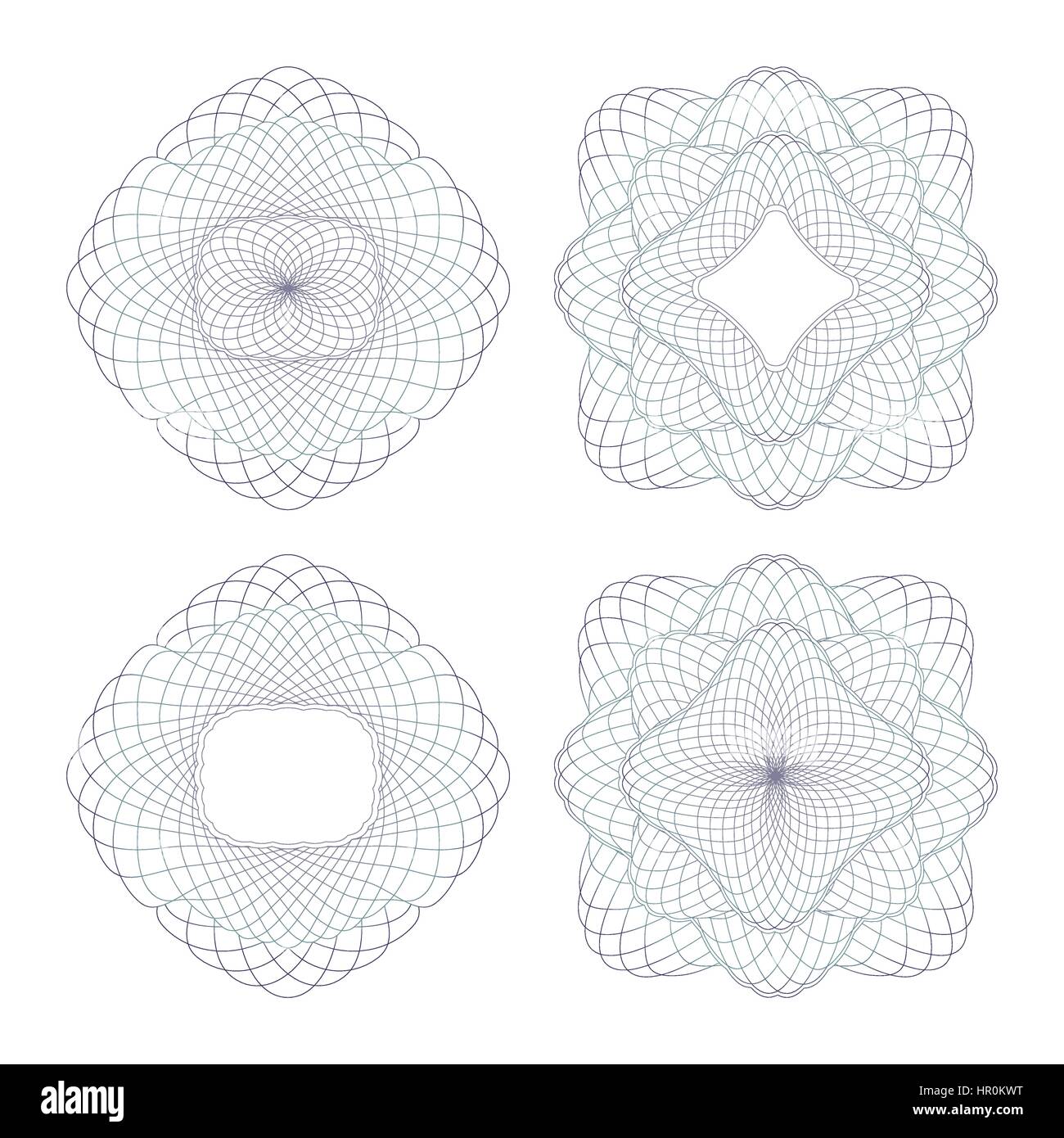 Rosette decorative Stock-Vektorgrafiken kaufen - Alamy