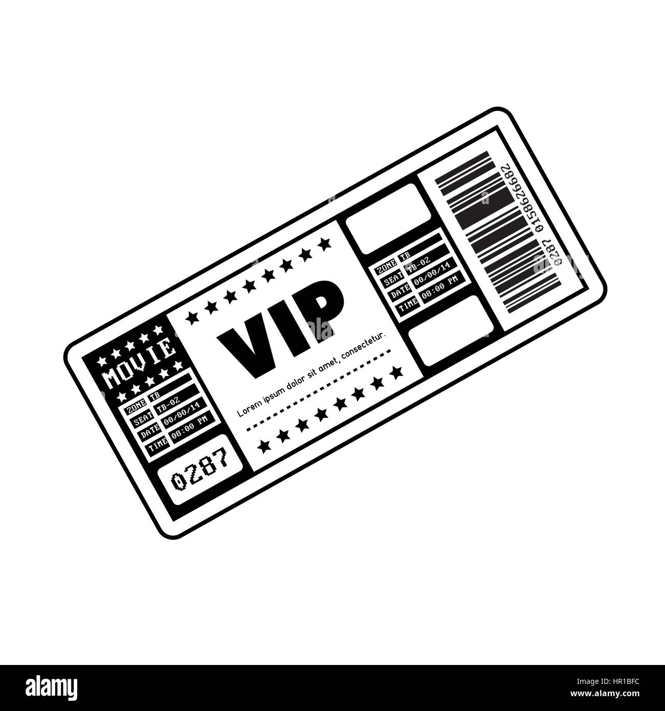 Party Entrance Ticket Icon Ausgeschnittene Stockfotos und -bilder - Alamy