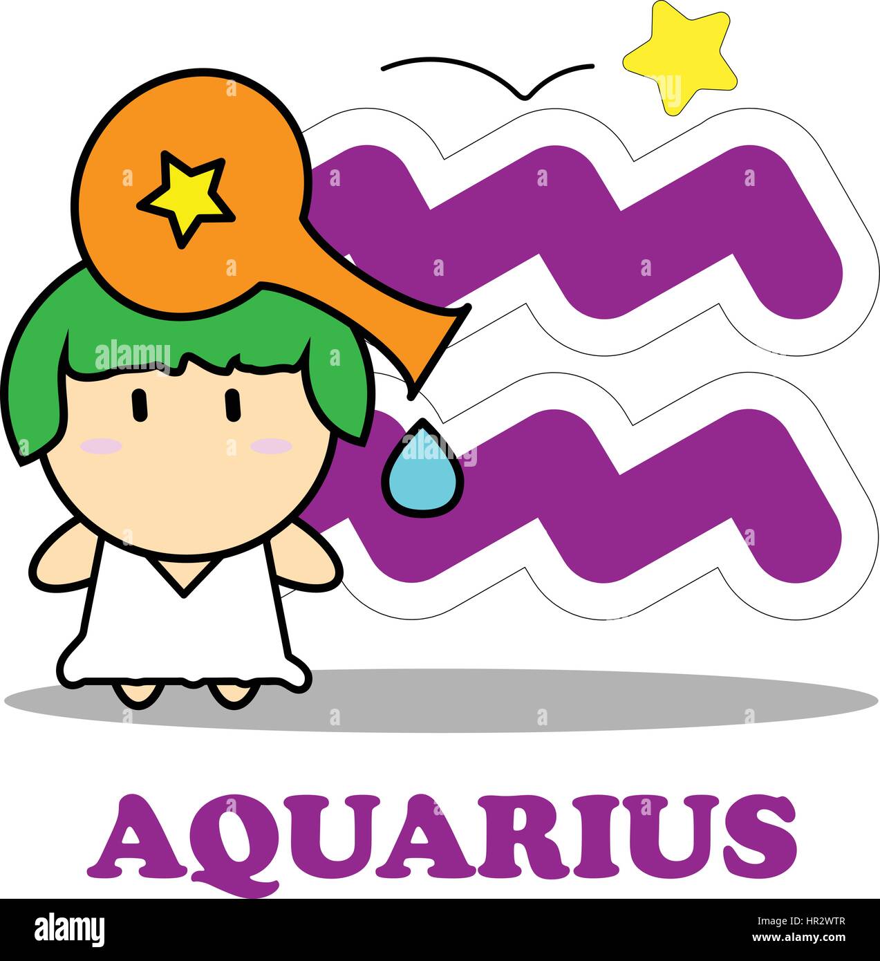 Sternzeichen wassermann Stock-Vektorgrafiken kaufen - Alamy