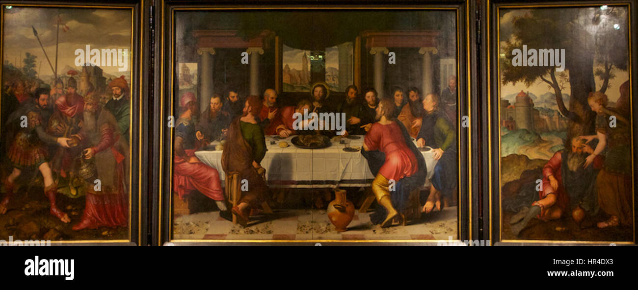 Triptychon beim letzten abendmahl Stockfotos und -bilder Kaufen - Alamy